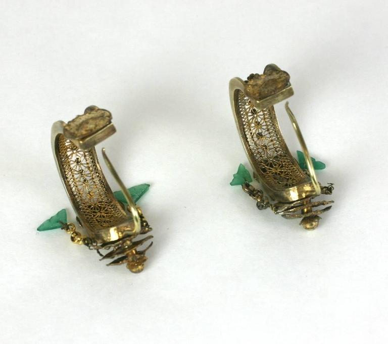 Antique Chinese Filigree Hoops For Sale at 1stDibs | china hoop ...