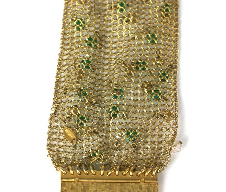 Sandor Jeweled Mesh Bracelet For Sale at 1stDibs