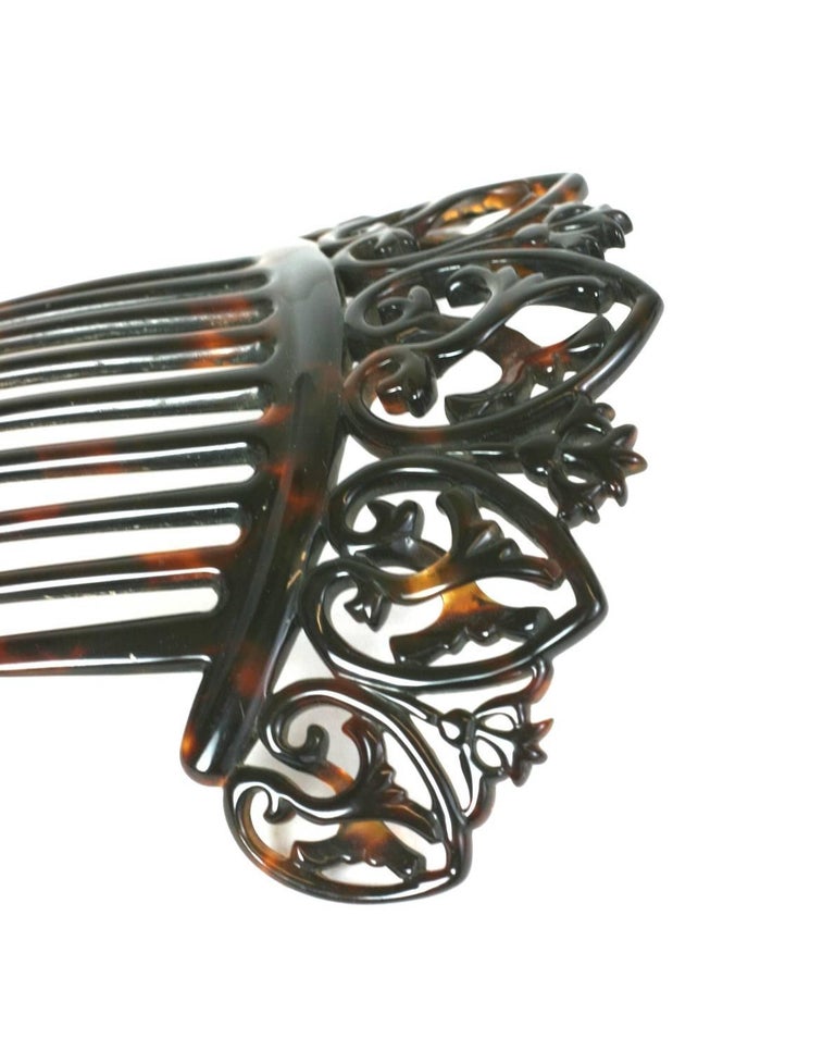 Elaborate Victorian Tortoise shell Comb For Sale at 1stDibs | victorian ...