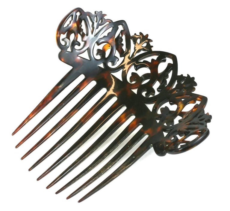 Elaborate Victorian Tortoise shell Comb For Sale at 1stDibs | victorian ...