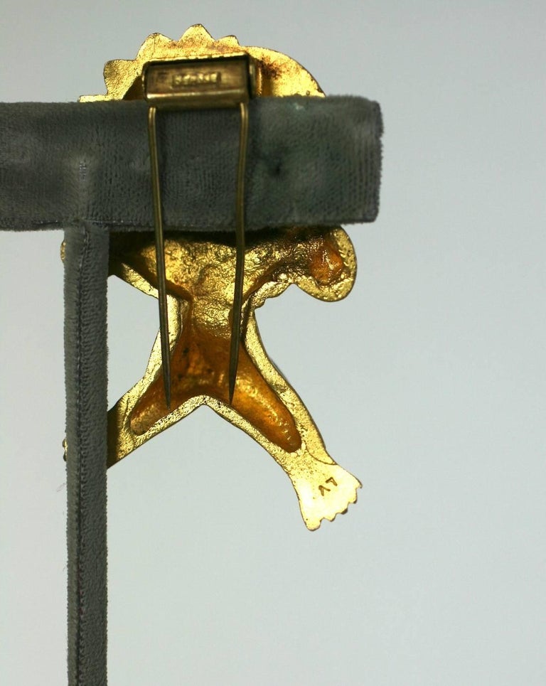 Line Vautrin "L'Eclipse" Brooch For Sale at 1stDibs