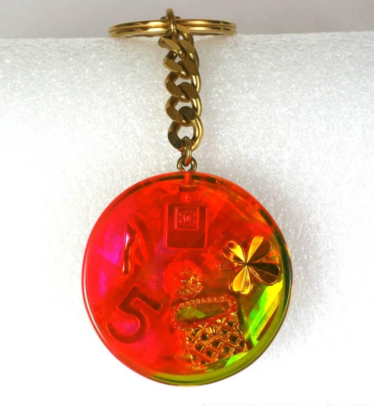 Chanel Hologram Fob Key Chain Spring 1997 For Sale at 1stDibs | chanel ...