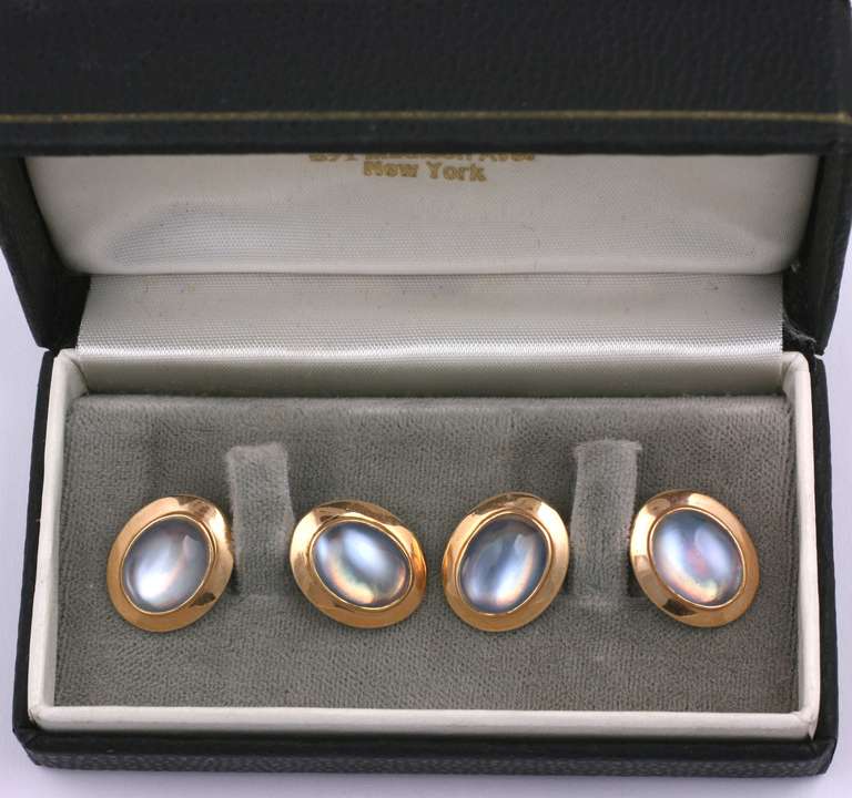 Antique Moonstone Cufflinks at 1stDibs