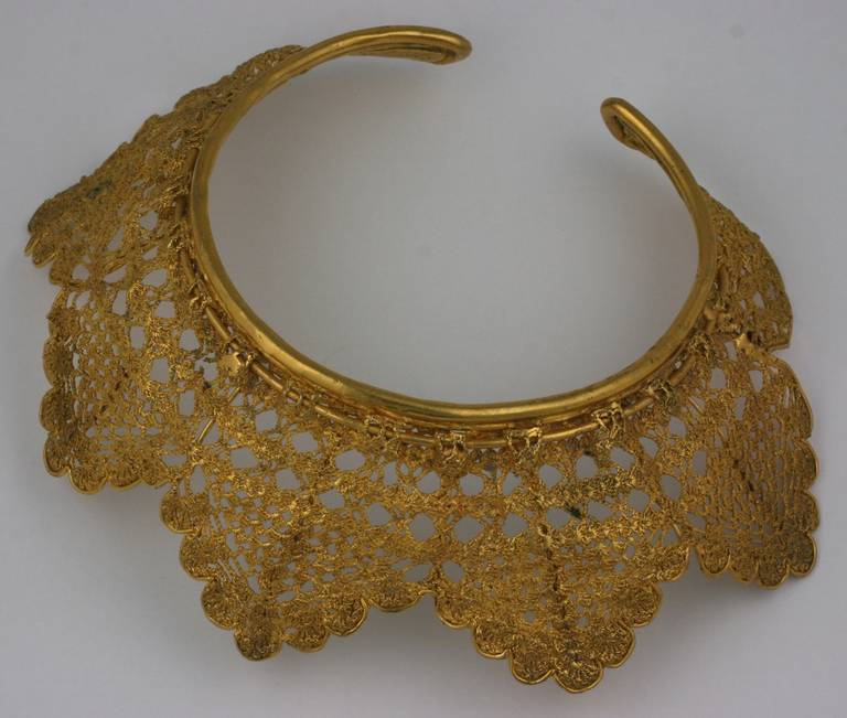 Dominique Favey Gilded Bronze Lace Collar at 1stDibs | caroline favey ...