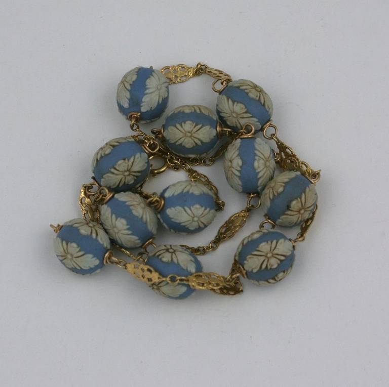 Antique Wedgewood Beads Necklace at 1stDibs | wedgewood pendants