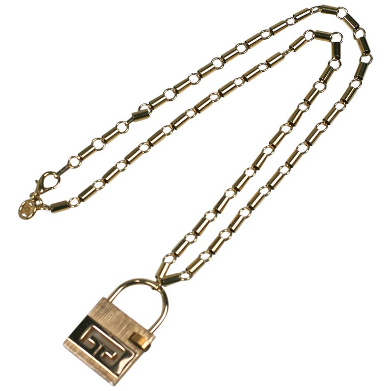 Givenchy Logo Padlock Necklace at 1stDibs | givenchy padlock, givenchy ...