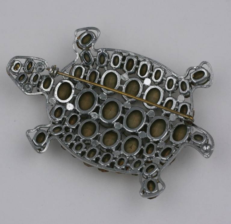 Charming Art Deco Czech Turtle Brooch For Sale at 1stDibs | art deco turtle