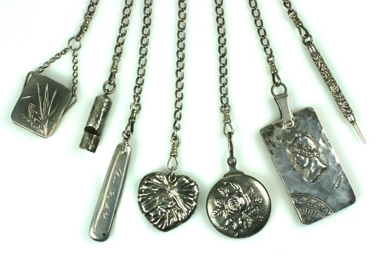 Lovely Victorian Sterling Chatelaine For Sale at 1stDibs | chatelaine ...