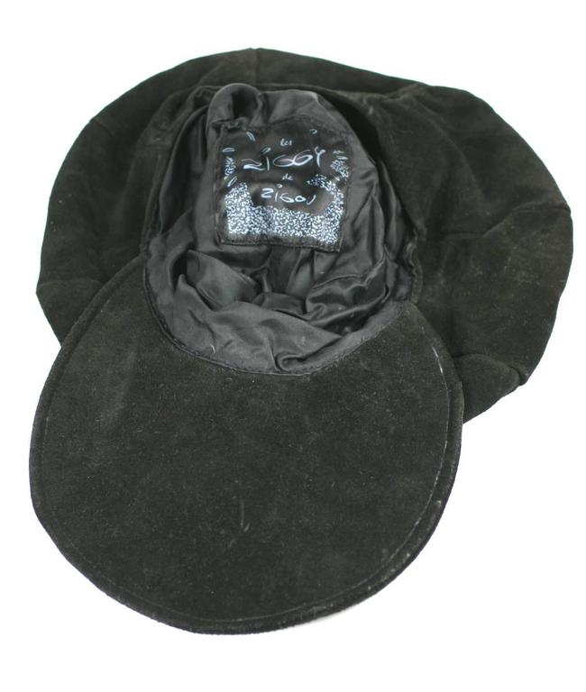 "Ziggy" de Zigou, Club Kid Suede Cap For Sale at 1stDibs