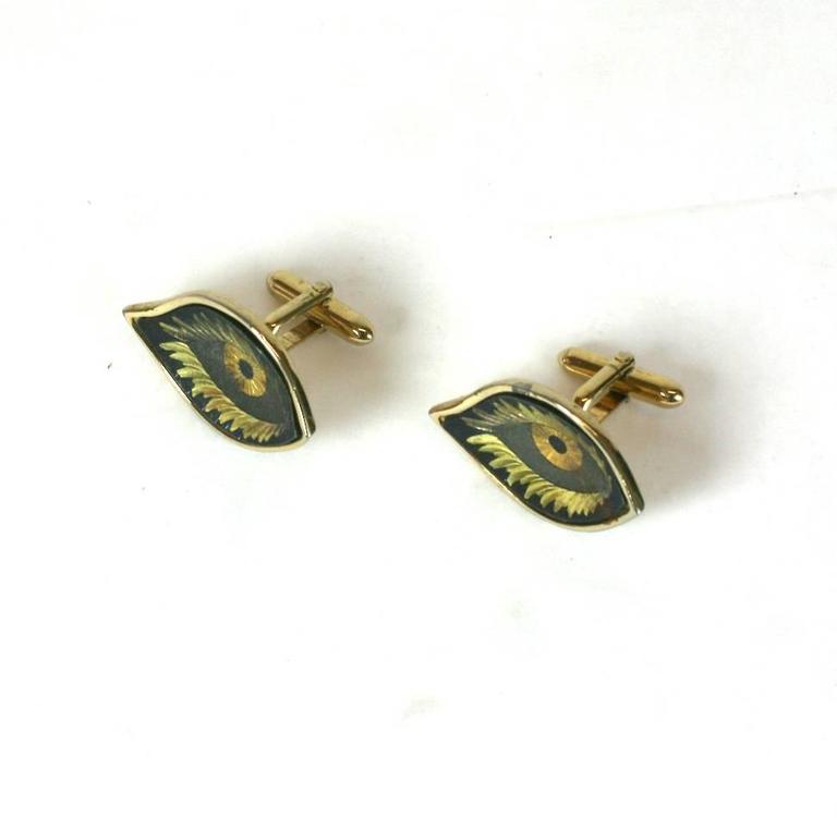 Surreal "Eye" Cufflinks For Sale at 1stDibs