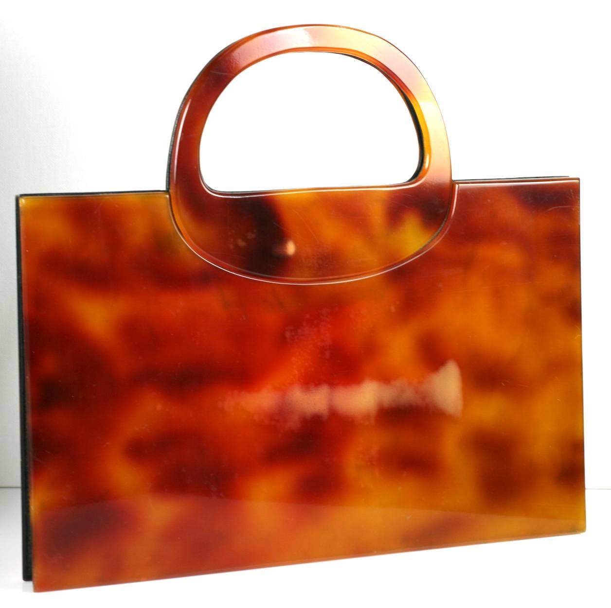 Tortoise Bakelite Attache Case by Tano at 1stDibs | tortoise handbag