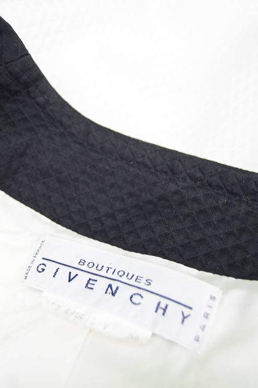 Givenchy White and Black Futuristic Quilted Dress and Jacket Set, 1980s ...