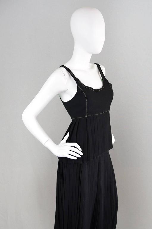 1970s Bill Gibb Vintage Three Piece Pleated Skirt Suit with Embroidered ...