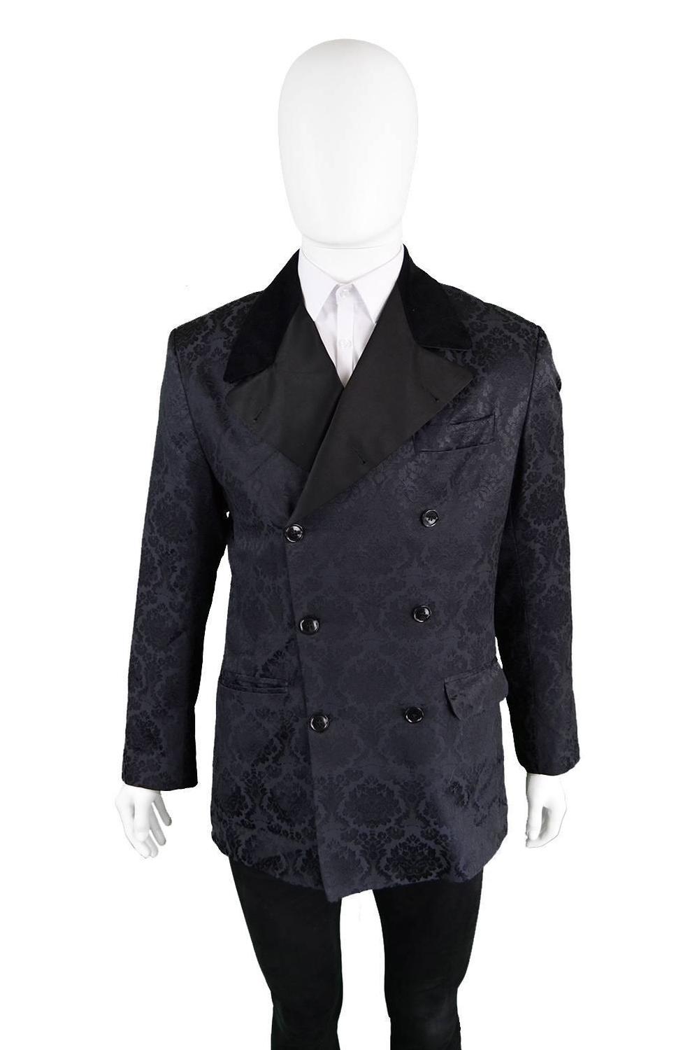 Rare Vintage La Rocka! Men's Damask Regency Style Jacket 1990s For Sale ...