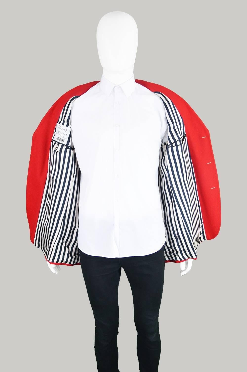 Moschino Men's Eccentric Red Playing Card Jacket, 1990s. For Sale at ...