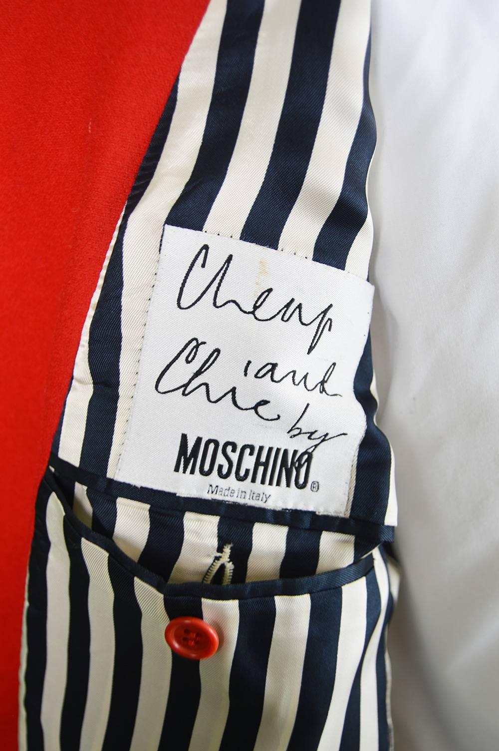 Moschino Men's Eccentric Red Playing Card Jacket, 1990s. For Sale at ...