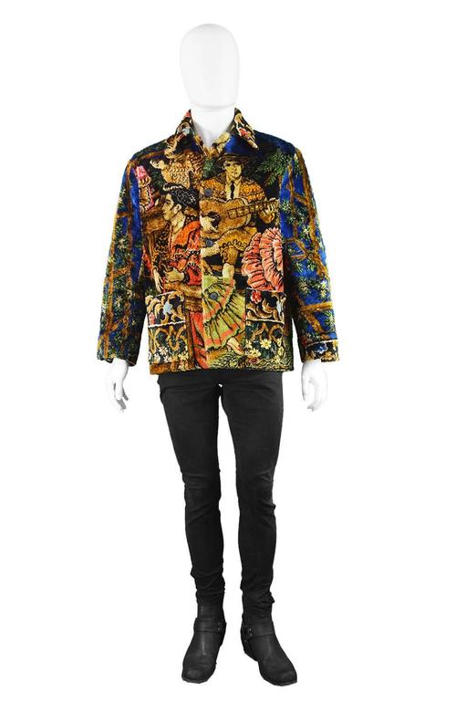 Incredible Men's Mark and Syrie Vintage Carpet Coat, c.1985 at 1stDibs ...