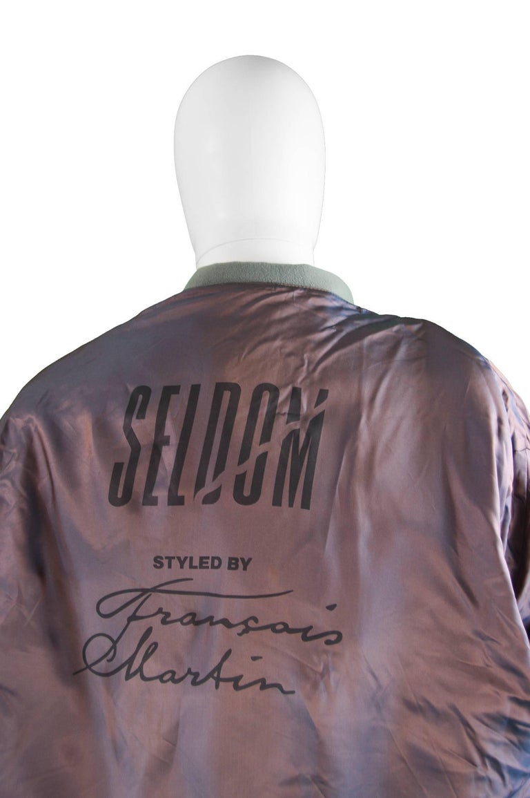 Seldon by Francois Martin Mens Cashmere, Wool and Suede Green Parka ...