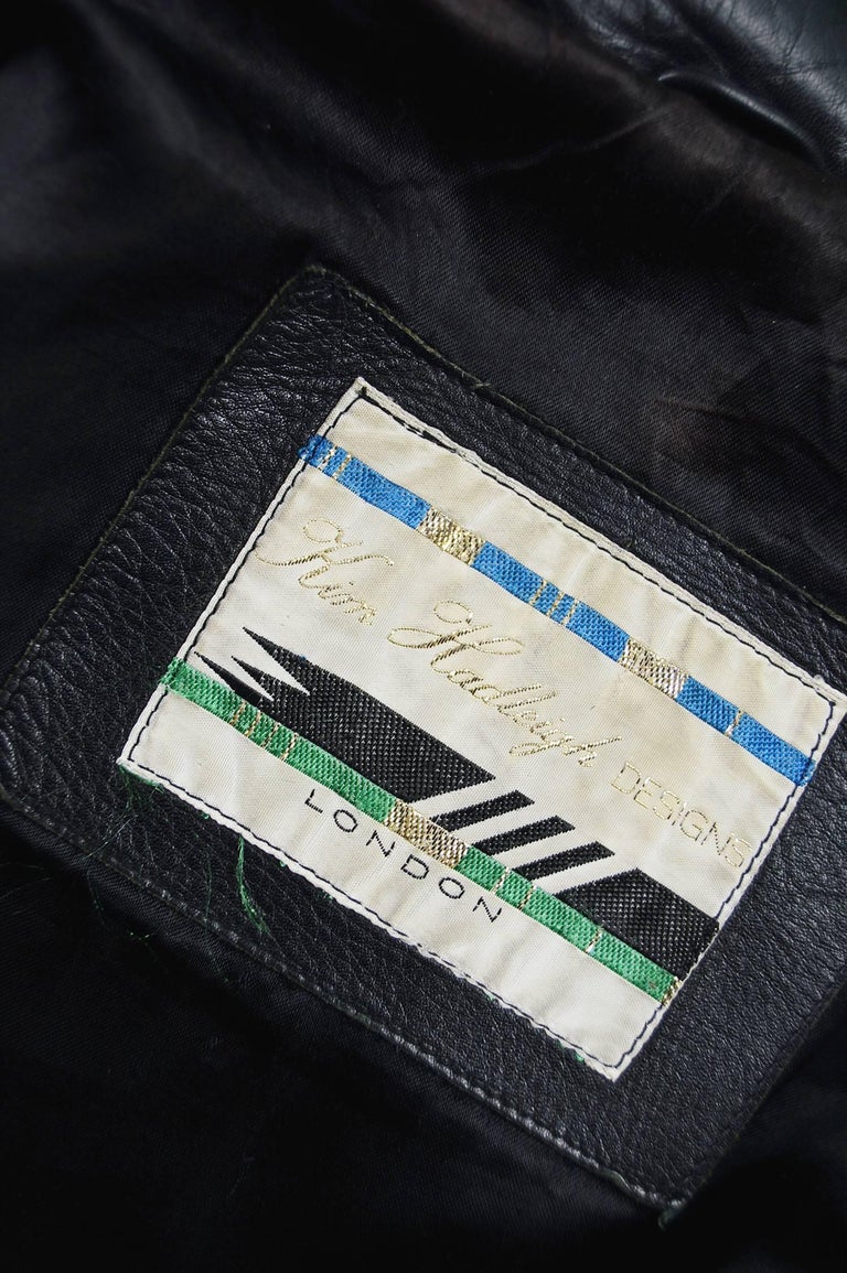 Kim Hadleigh Designs Vintage Men's Armor Plated Leather Jacket, 1980s ...