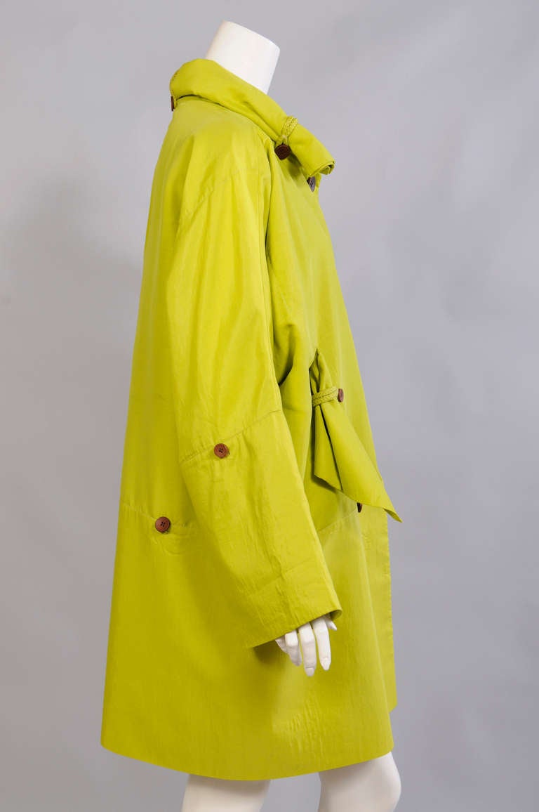 Issey Miyake Convertible Chartreuse Jacket at 1stDibs