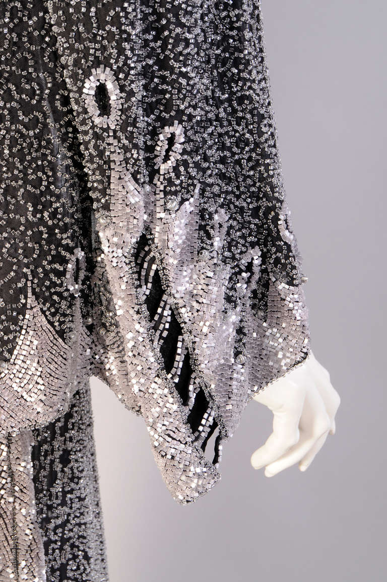 Pristine 1920's Beaded Cotton Flapper Dress and Jacket at 1stDibs ...