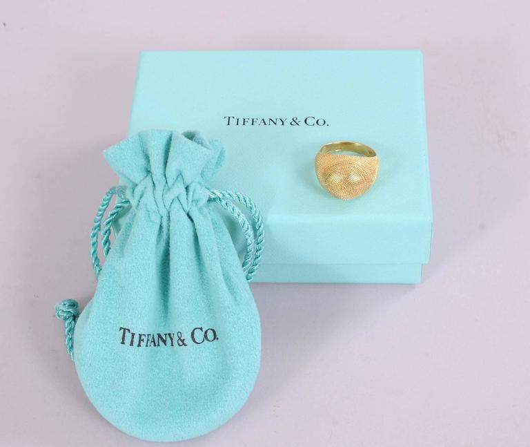Paloma Picasso Bee HIve Ring with Tiffany Box at 1stDibs | tiffany hive box