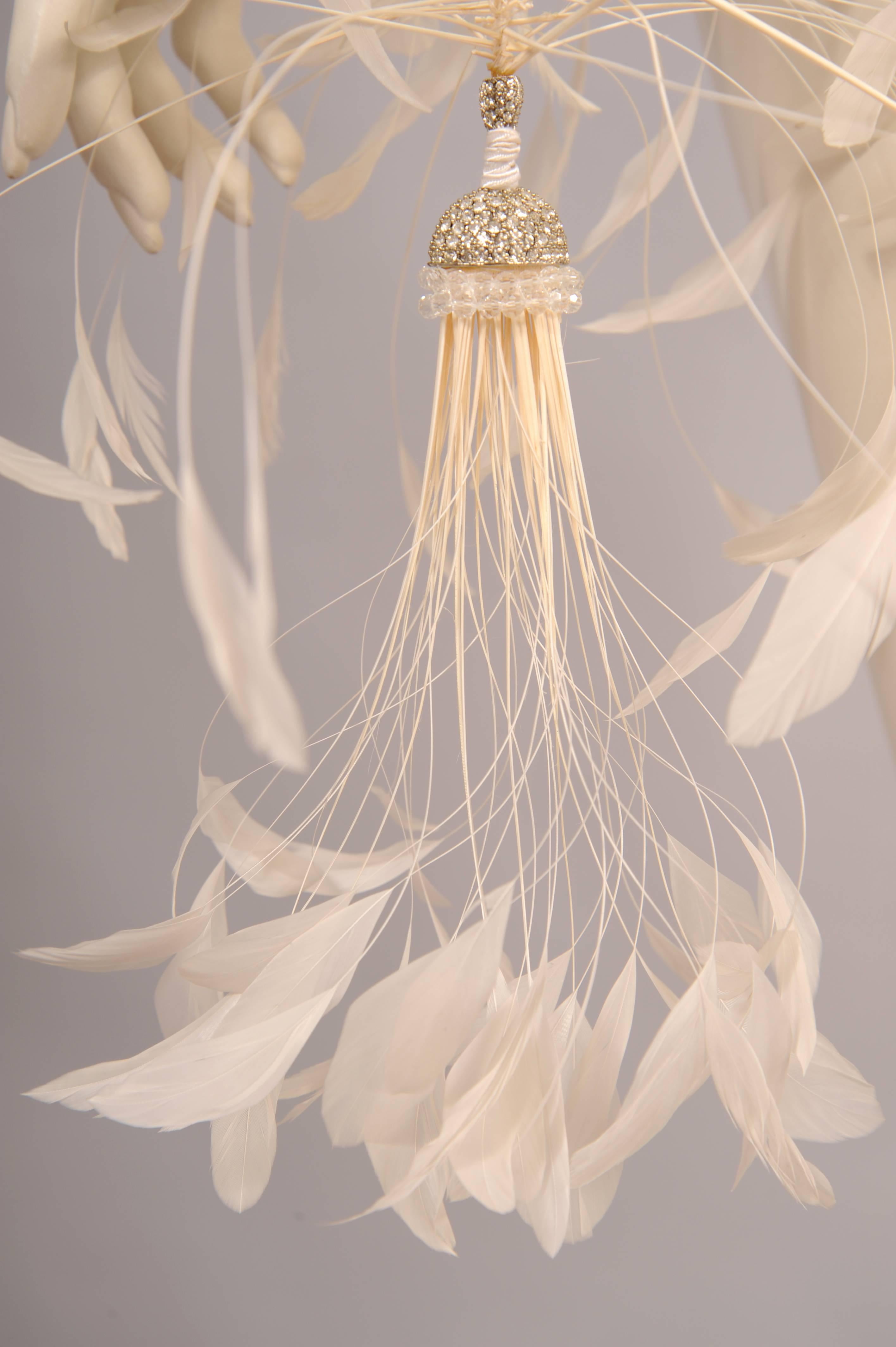 Ethereal Couture Level White Feather Wrap at 1stDibs