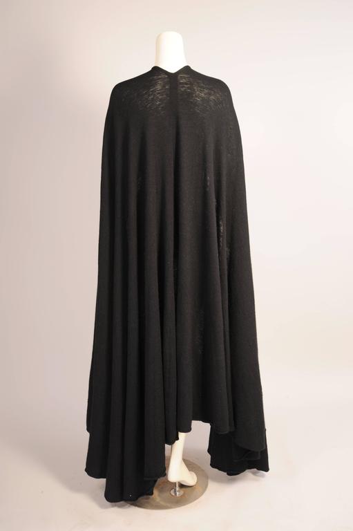 Madame Gres Haute Couture Draped Black Jersey Cape at 1stDibs | draping ...