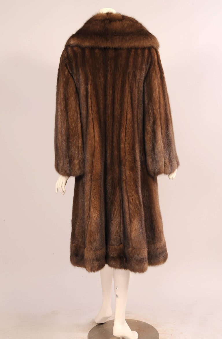 Sable Swing Coat Classic Shawl Collar at 1stDibs | john tauben furs ...