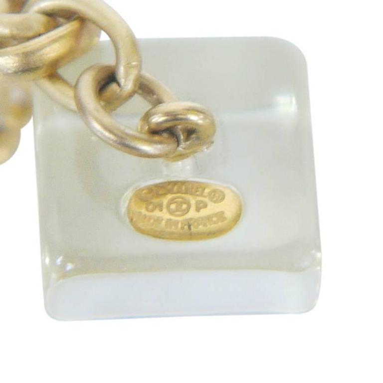 Chanel Ice Cube Plastic Chain Necklace Rare at 1stDibs