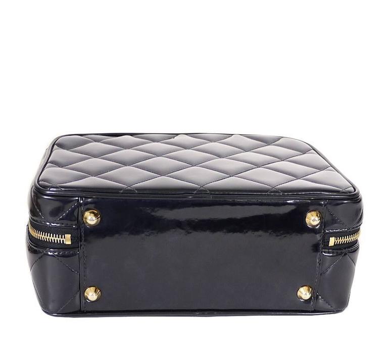 Chanel Black Patent 2way Lunch Box Crossbody Bag Rare at 1stDibs ...