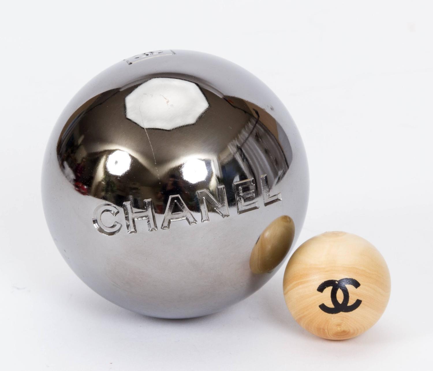 Chanel Rare New Bocce Ball Set Petanque For Sale at 1stdibs