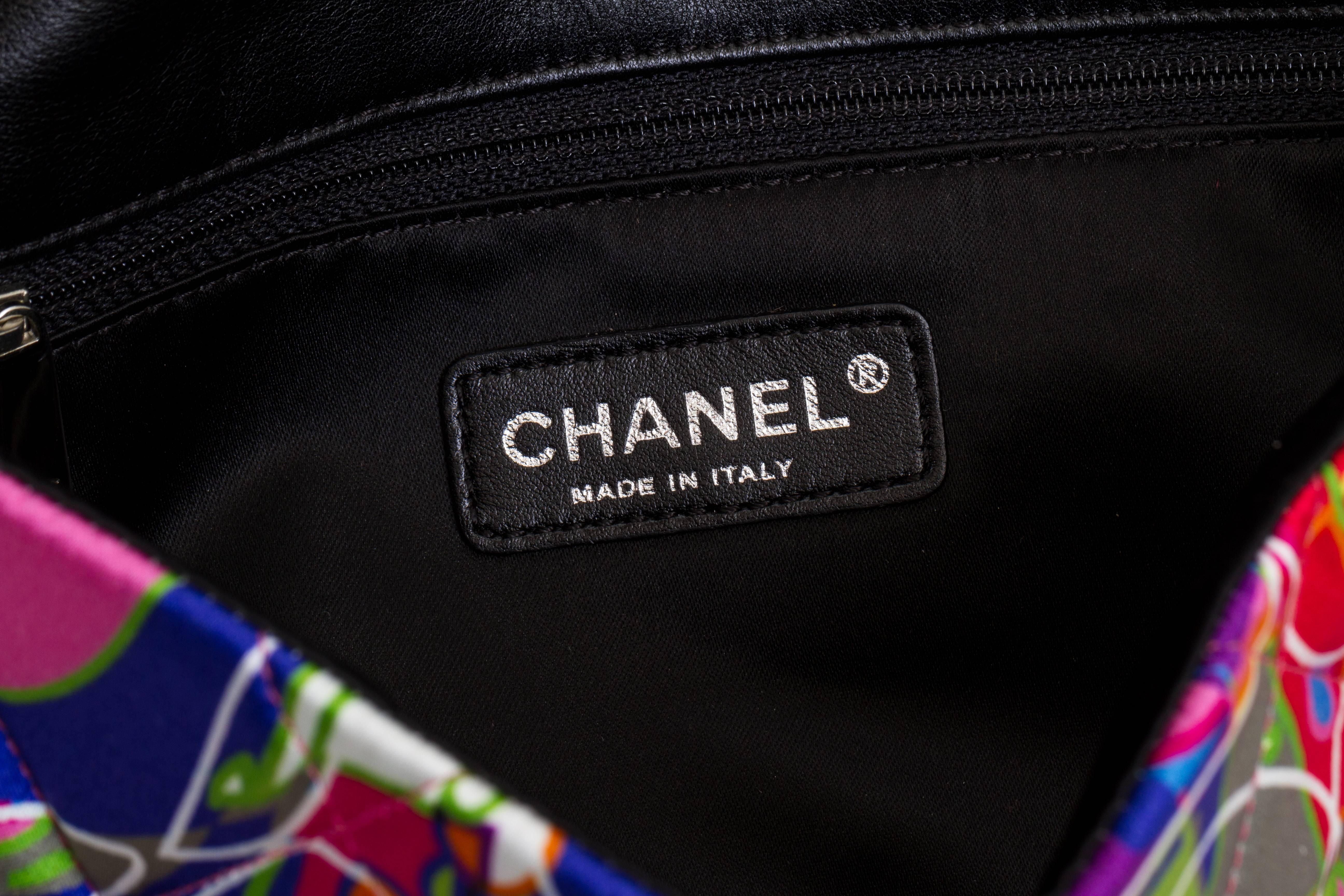 Chanel Multicolor Silk Quilted Flap Bag at 1stDibs | chanel multicolor ...