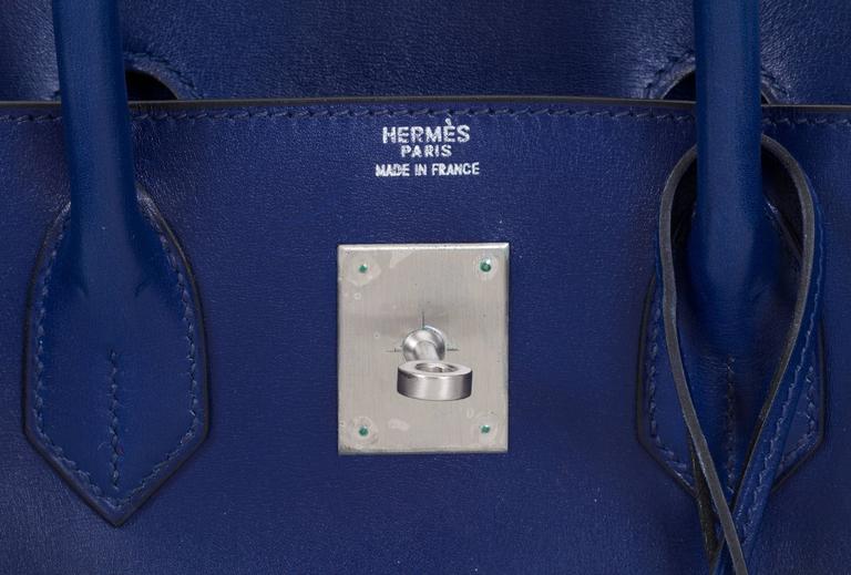Hermès Blue Sapphire Box Birkin Bag at 1stDibs | birkin box, birkin bag ...