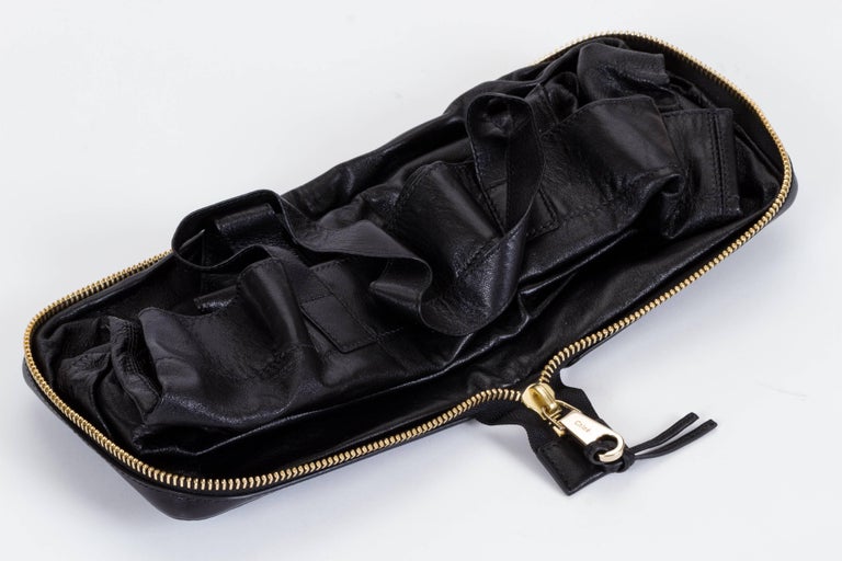 Chloe Black Leather Foldable Purse Tote Bag For Sale at 1stDibs ...