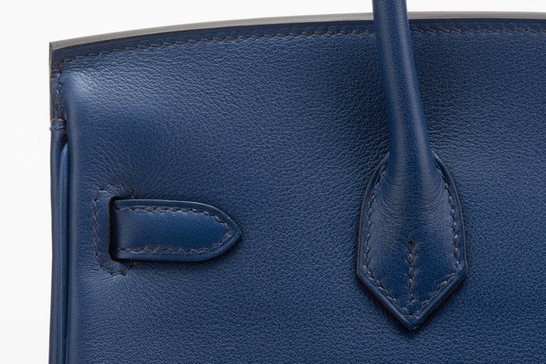 Hermès Blue Nuit Swift 25cm Birkin Bag at 1stDibs | hermes birkin 25 ...