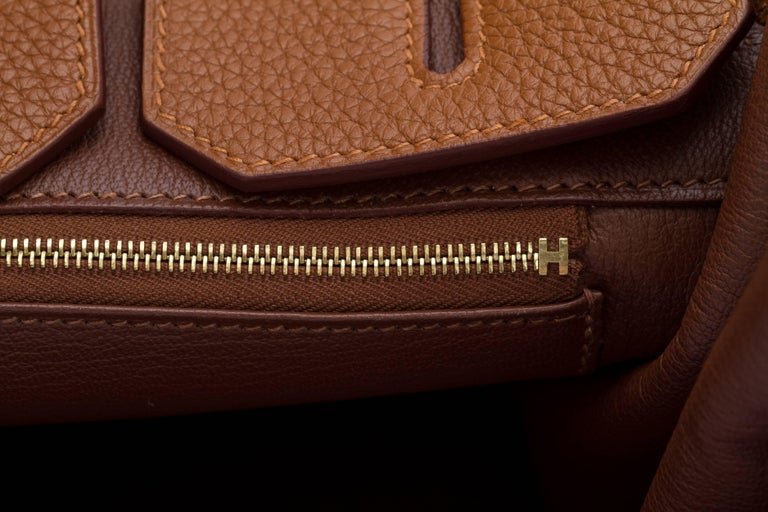 Hermes Rare Birkin 35 Club Gold and Marron Bag at 1stDibs | birkin club ...