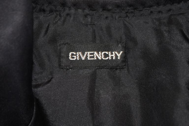 GIVENCHY COUTURE 1980s Black Velvet Floral Embroidered Embellished Suit ...