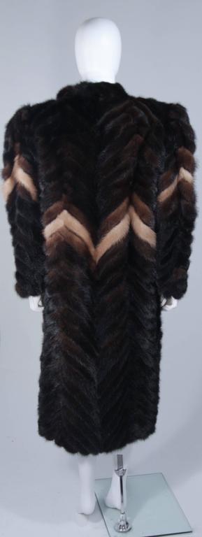 TED LAPIDUS Chevron Mink Coat Size 6-8 For Sale at 1stDibs