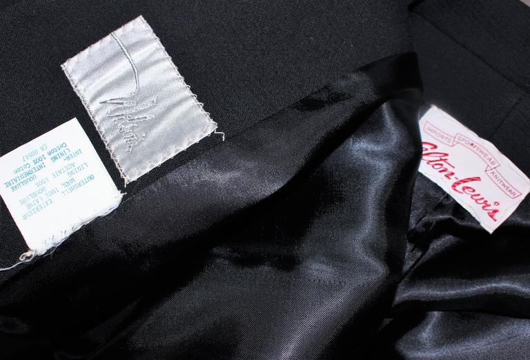 ALTON LEWIS Double Breasted Full Length Tailored Coat Size 4 6 For Sale ...