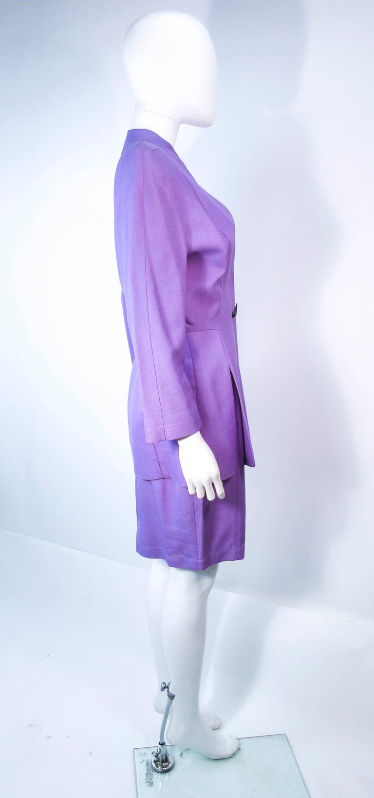 THIERRY MUGLER Fred Heyman Lavender 2pc Skirt Suit with Abstract ...