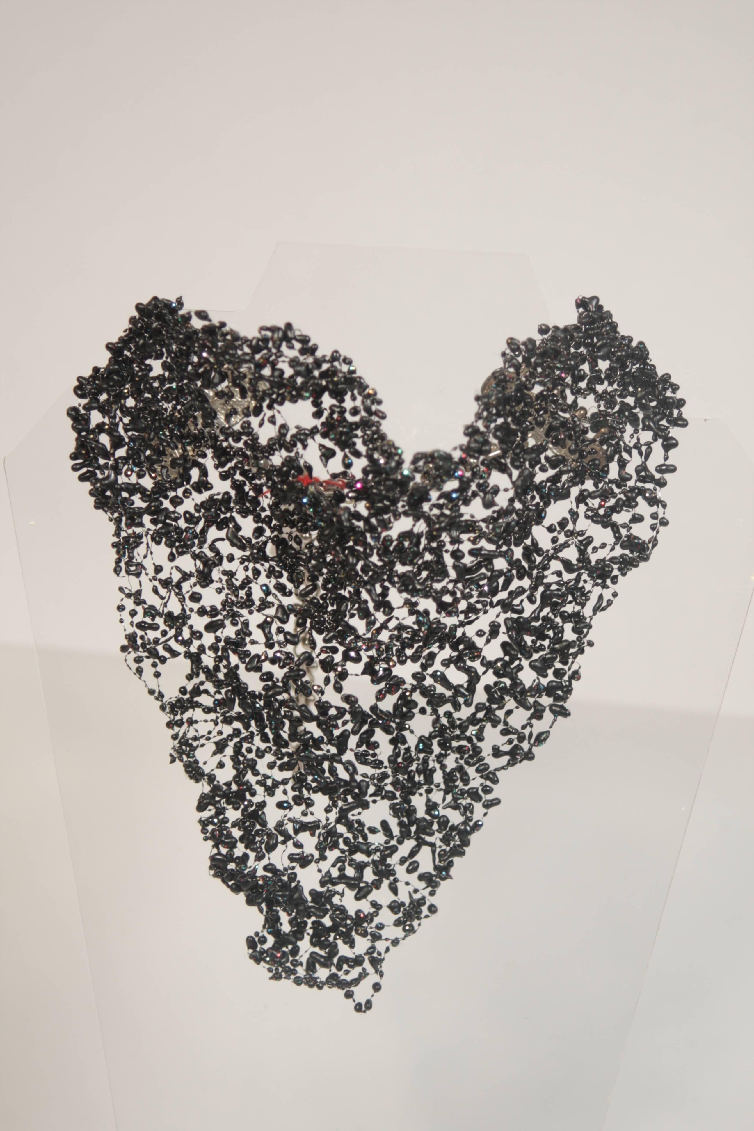 TOMBE DU CIEL Vintage Haute Couture Malleable Epoxy Wire Necklace at ...