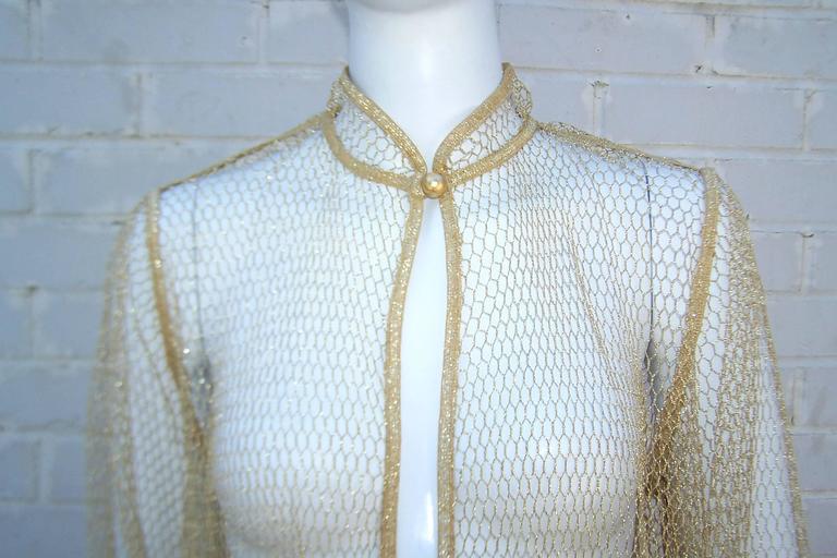 c.1970 Gottex Gold Fishnet Swimsuit Cover-Up at 1stDibs | chf curtains ...