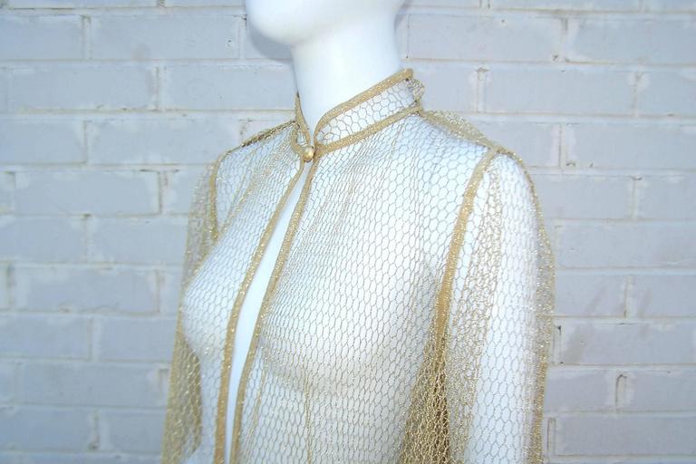 c.1970 Gottex Gold Fishnet Swimsuit Cover-Up at 1stDibs | chf curtains ...