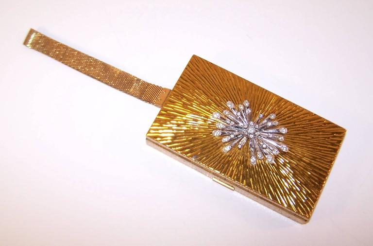 Dazzling 1950's Evans Starburst Compact Wristlet Handbag at 1stDibs
