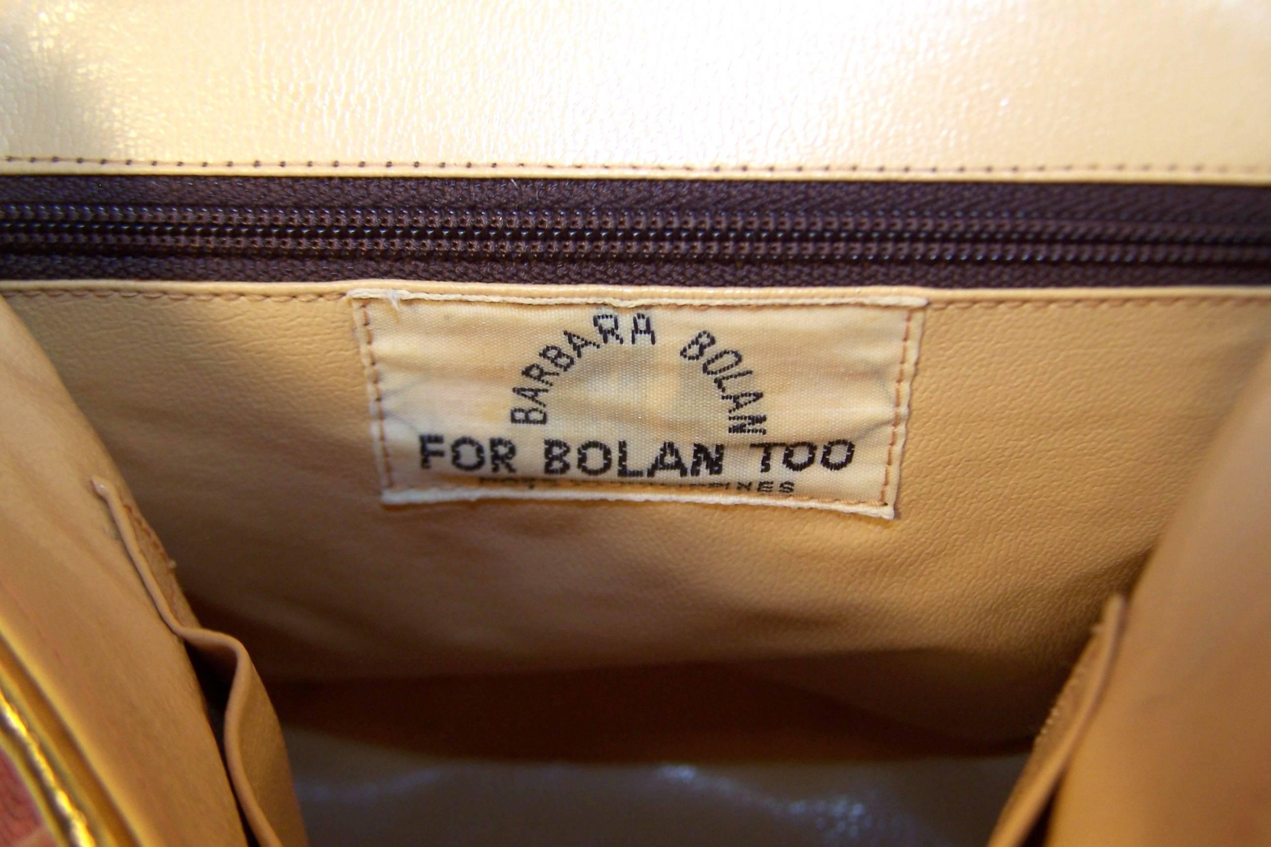 C.1990 Barbara Bolan Lipstick Red Snakeskin Shoulder Strap Handbag at ...