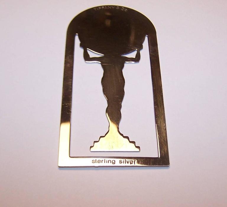 Vintage Tiffany and Co. Sterling Silver Art Deco Atlas Bookmark at ...
