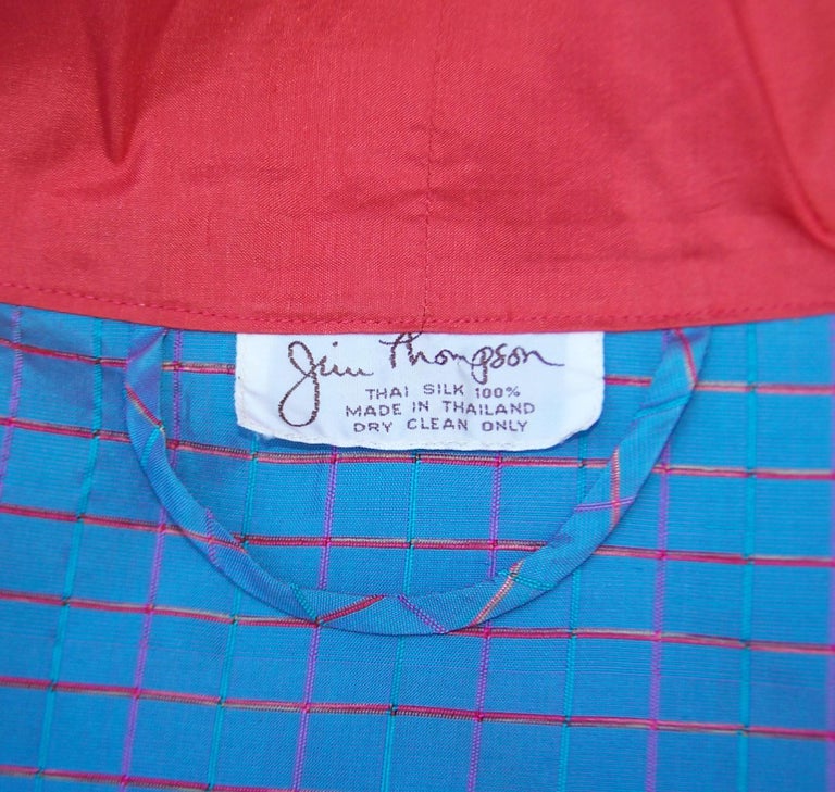 Vintage Jim Thompson Hand Woven Thai Silk Robe at 1stDibs | jim ...