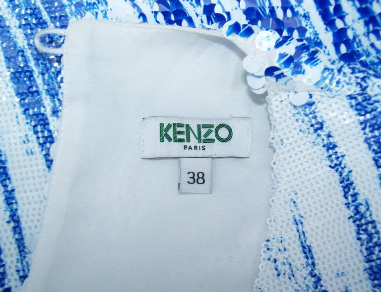 Amazing Kenzo 'High Waves' Micro Mini Sequin Two Piece Dress Set For ...