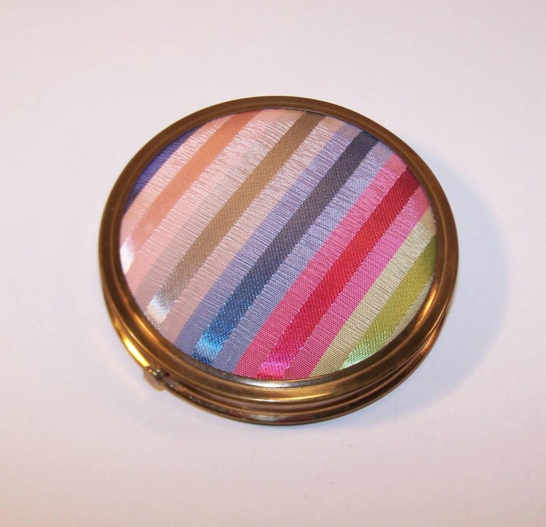 1950's Rex Fifth Avenue Pastel Satin Powder Compact at 1stDibs | rex ...